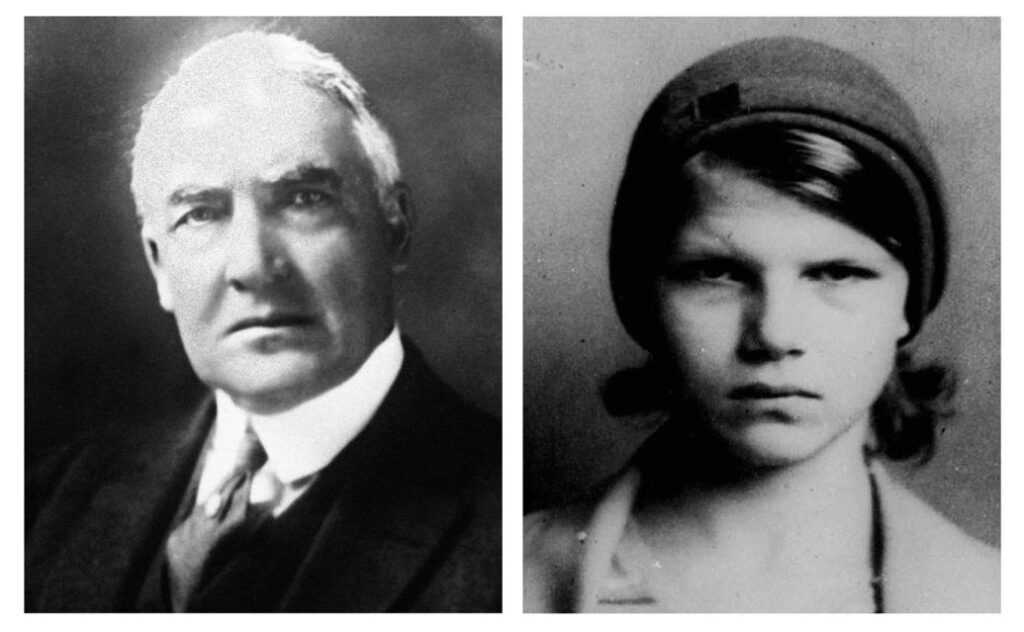 U.S. President Warren G. Harding’s Illegitimate Daughter is Born in ...